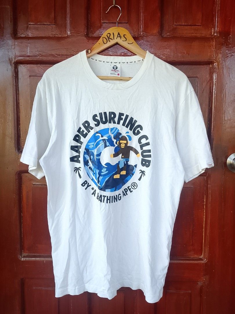 AAPE Surfing Club t-shirt, Men's Fashion, Tops & Sets, Tshirts & Polo ...