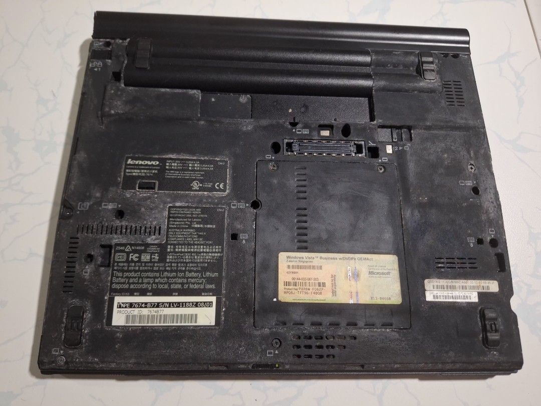 IBM ThinkPad X61 Laptop (12.1"), Computers & Tech, Laptops & Notebooks ...