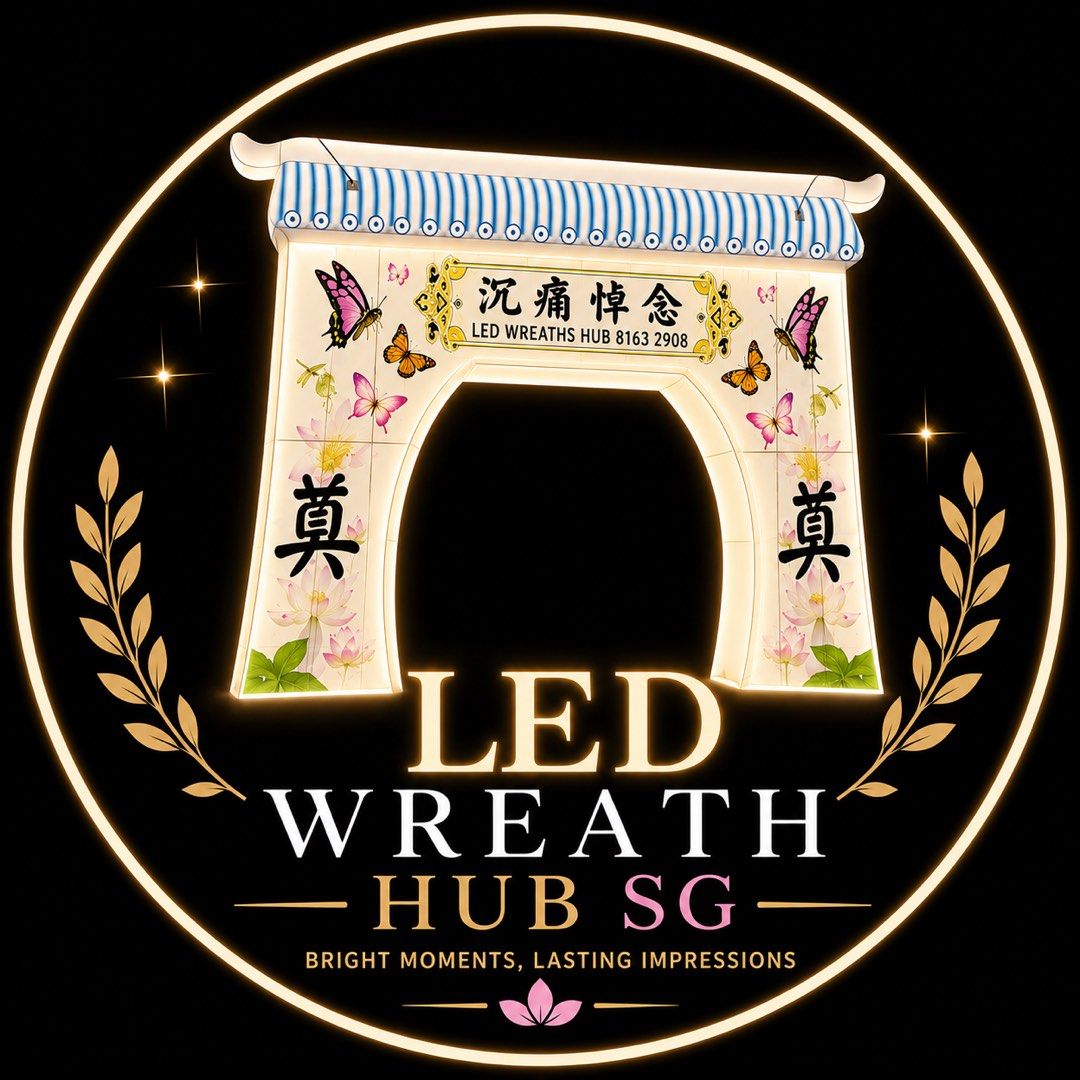 LED FUNERAL WREATHS / FLOWER🌸, Furniture & Home Living, Home Decor ...