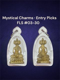 Phra Siwali amulet, powder material, Wat Thung Setthi, Samut Songkhram ...