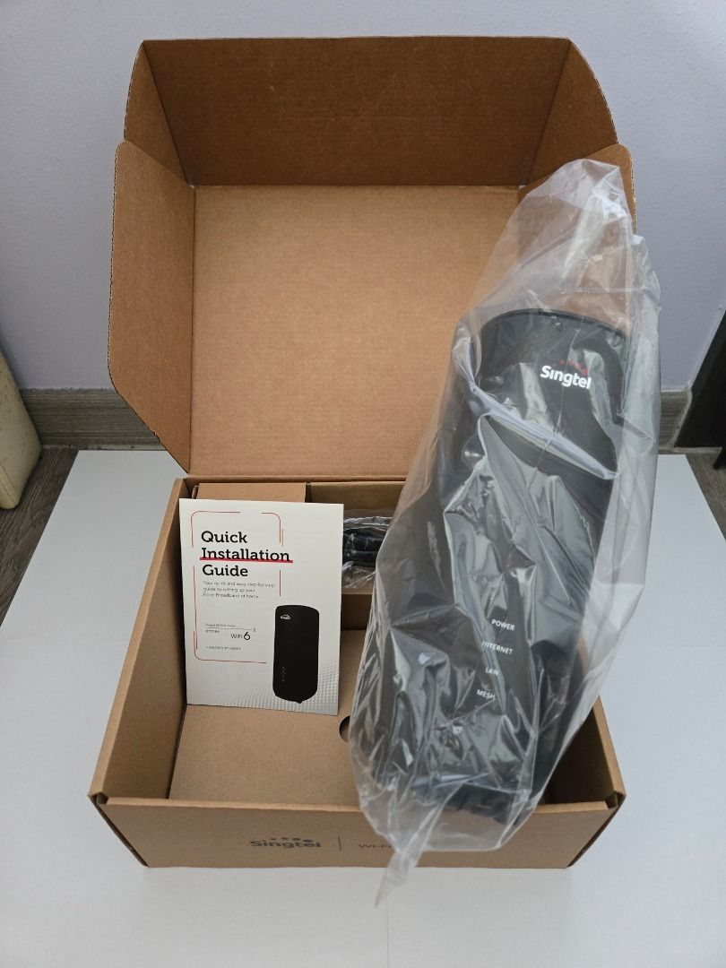 Singtel Wi-Fi 6 Mesh Router Model RT5703W-D171, Computers & Tech, Parts ...
