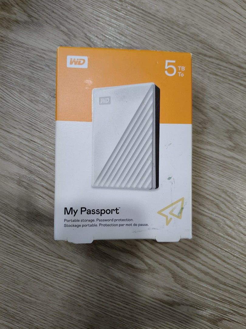 WD My Passport 5TB Portable External Hard Drive, Computers & Tech ...