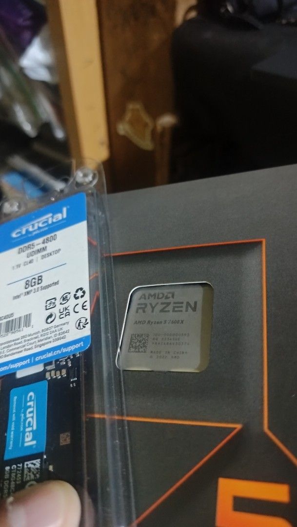 AMD Ryzen 5 7600X Processor with FREE DDR5 RAM, Computers & Tech, Parts ...