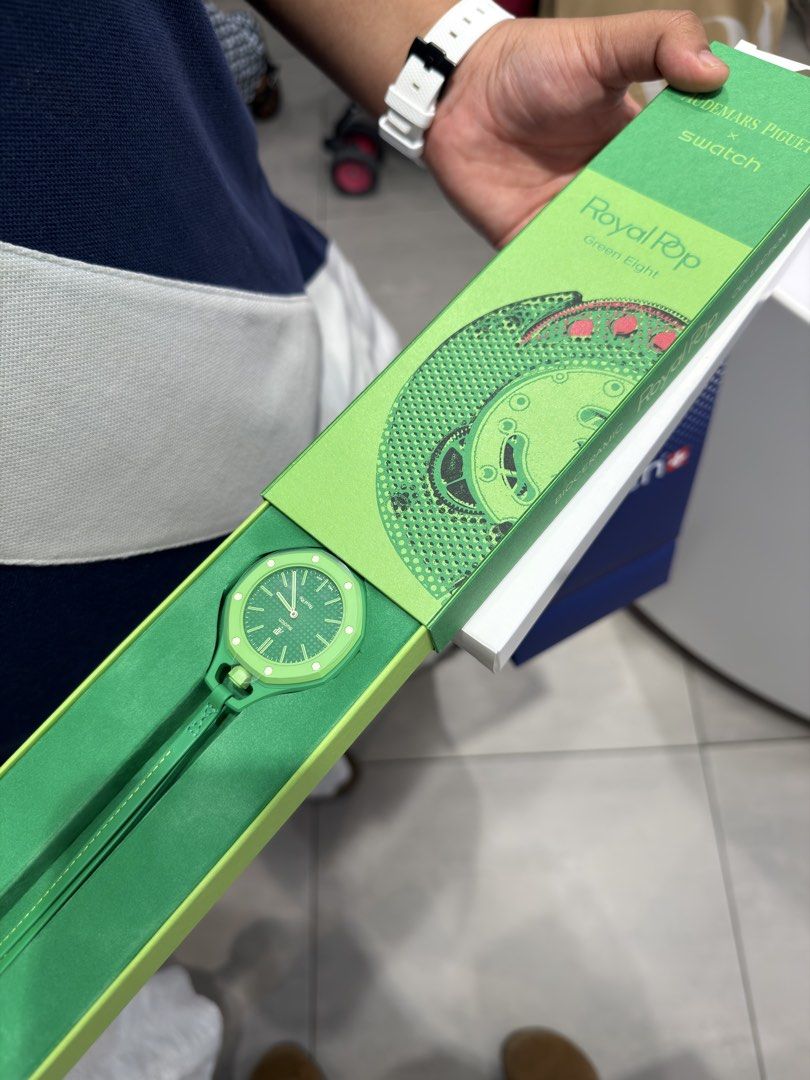 AP X Swatch Royal Pop Green, Luxury, Watches on Carousell