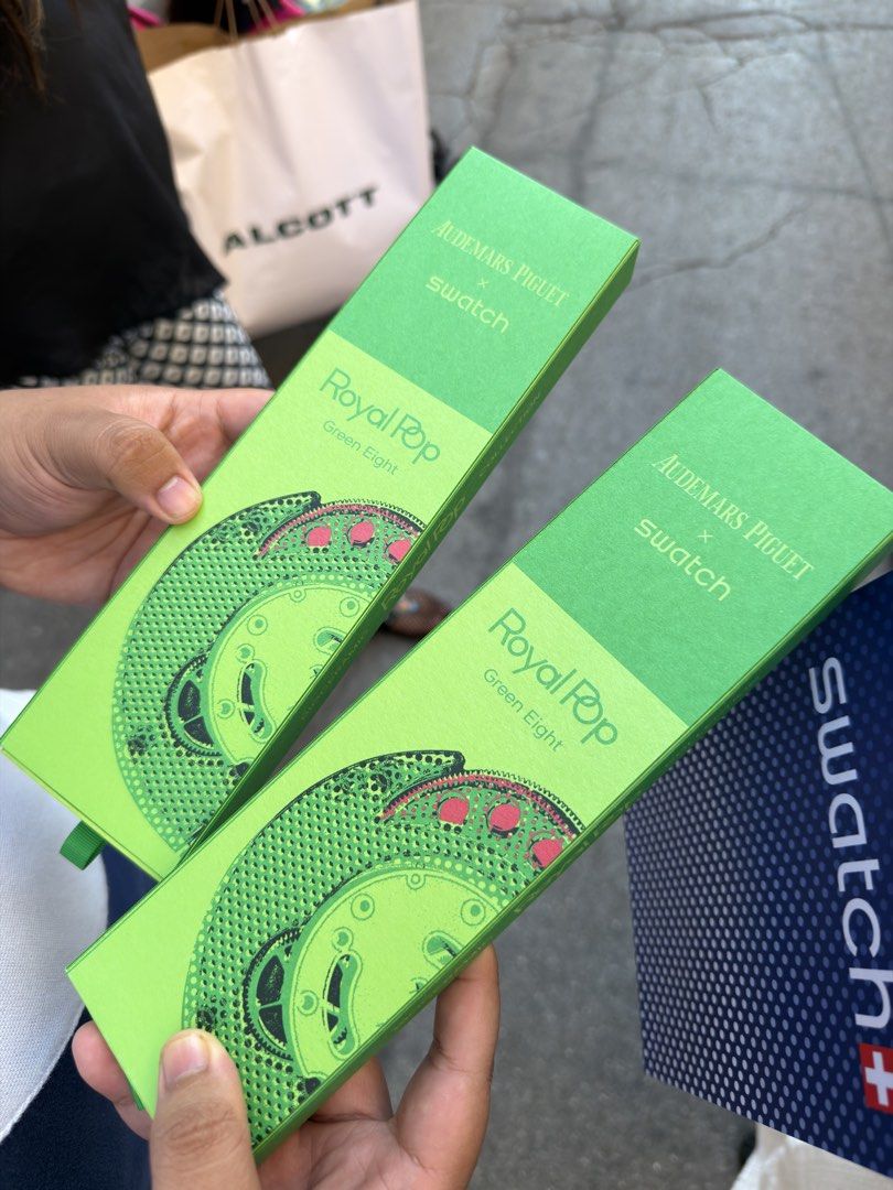 AP X Swatch Royal Pop Green, Luxury, Watches on Carousell