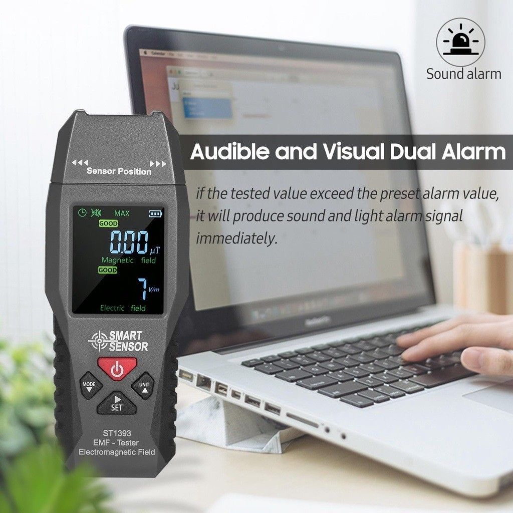 EMF Meter Electromagnetic Field EMF Detector Radiation Tester SMART ...