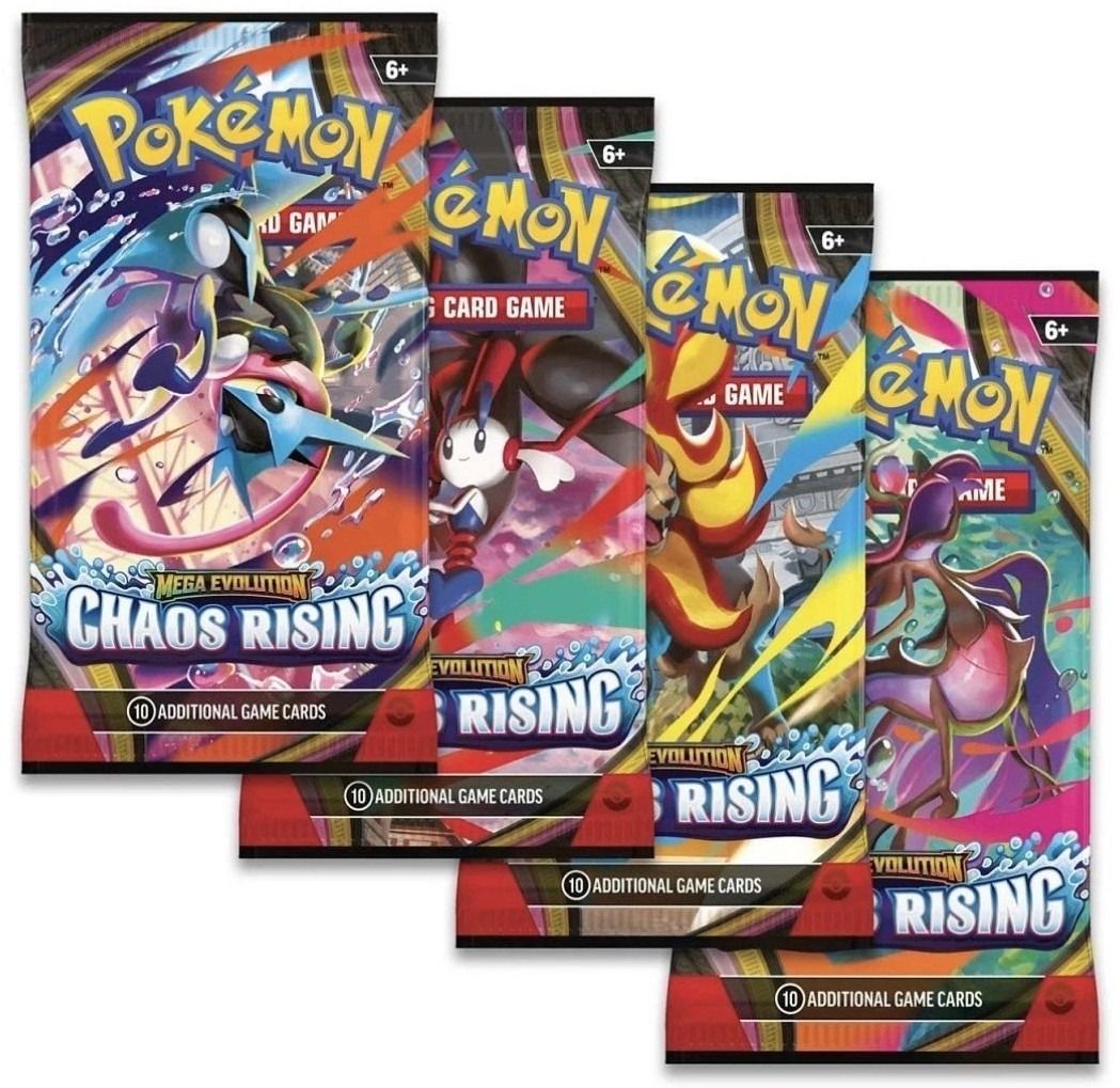 Pokémon TCG: Mega Evolution - ME04 Chaos Rising Booster Box Display ...