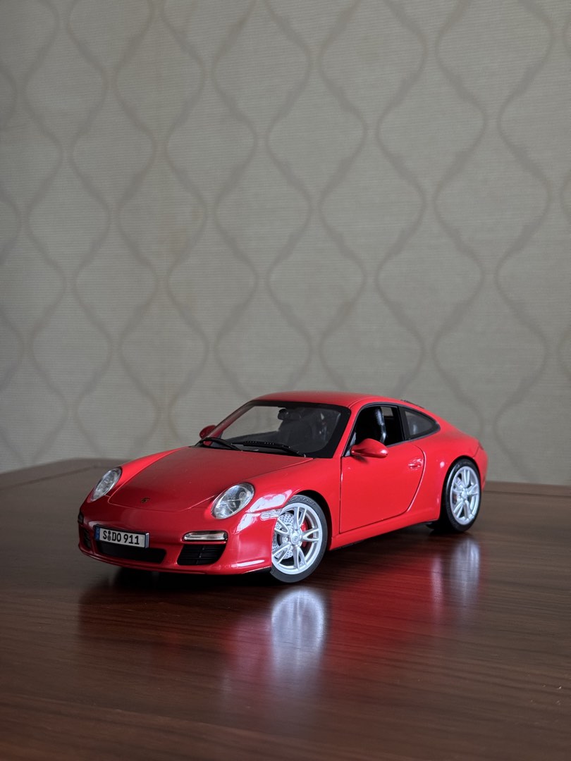 Porsche 911 997.2 Carrera S Diecast Car Model 1:18 Red, Toys ...