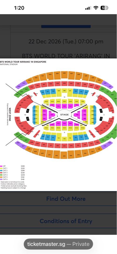 BTS World Tour 'Arirang' in Singapore - Dec 2026, Tickets & Vouchers ...