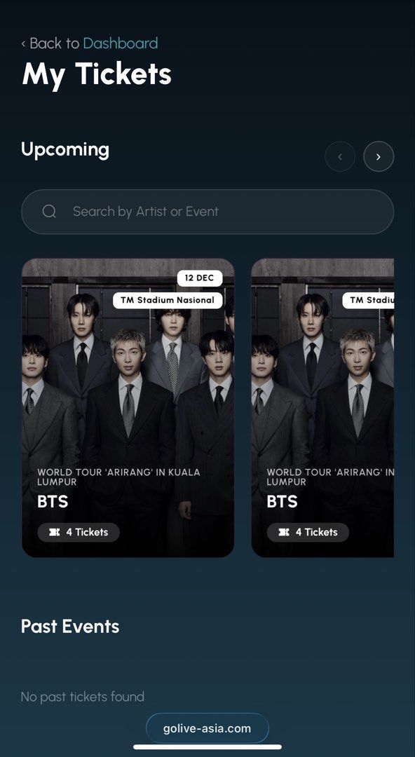 BTS World Tour Arirang Kuala Lumpur Concert Ticket 2026, Tickets ...