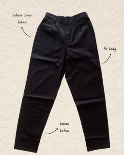 Celana chinos hitam Dijual | Beli 100+ Celana chinos hitam online ...