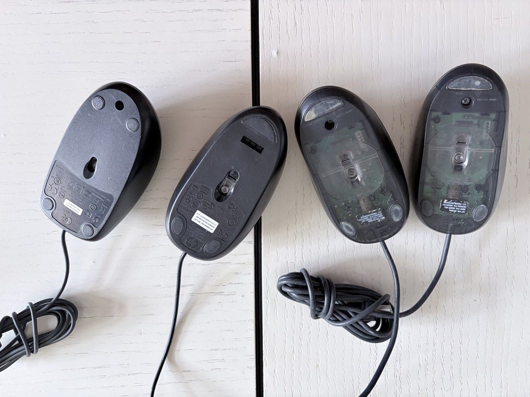 HP and Logitech Wired Computer Mice Set, Computers & Tech, Parts ...