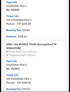 I-DLE IDLE VIP PEN A STANDING, Tickets & Vouchers, Event Tickets on ...