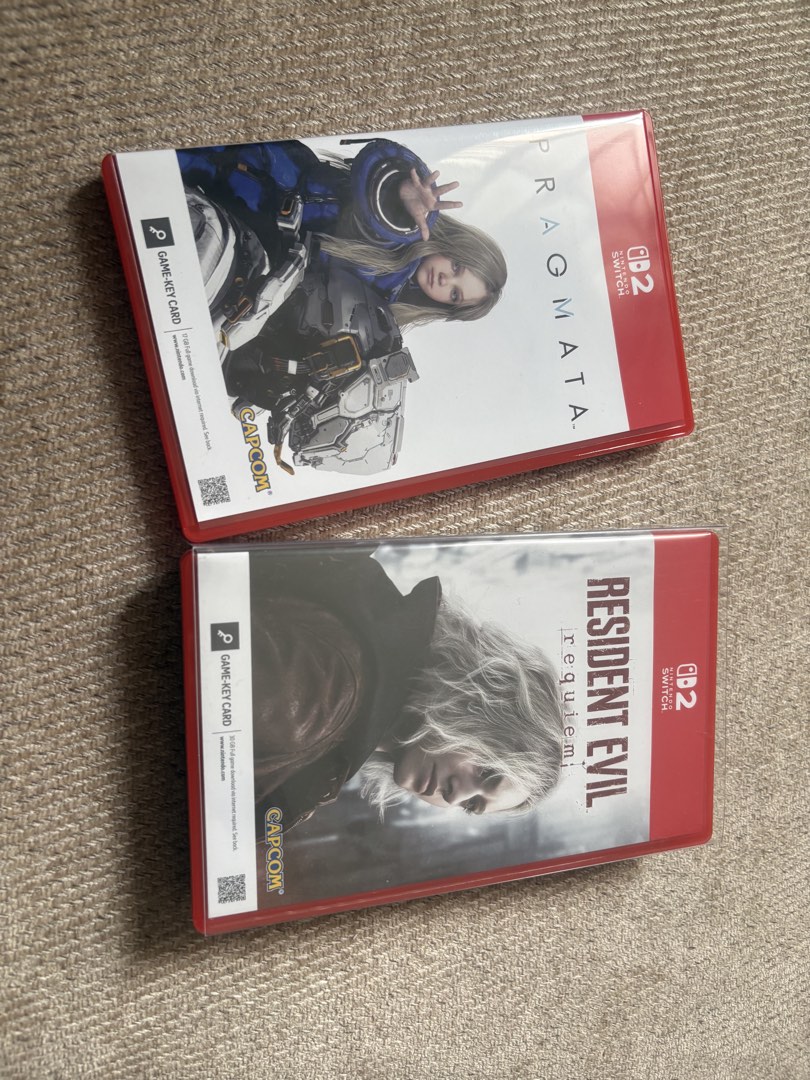 Nintendo Switch PRAGMATA & Resident Evil Requiem Game Key Cards, Video ...
