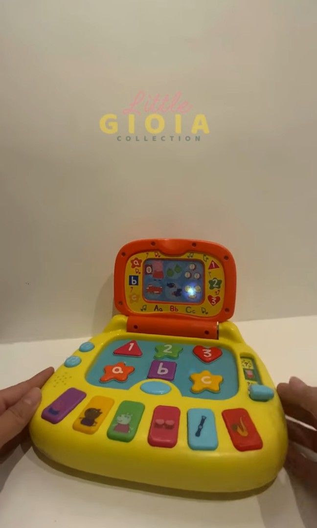 Peppa Pig Laugh and Learn Laptop Electronic Toy, Hobbies & Toys, Toys ...