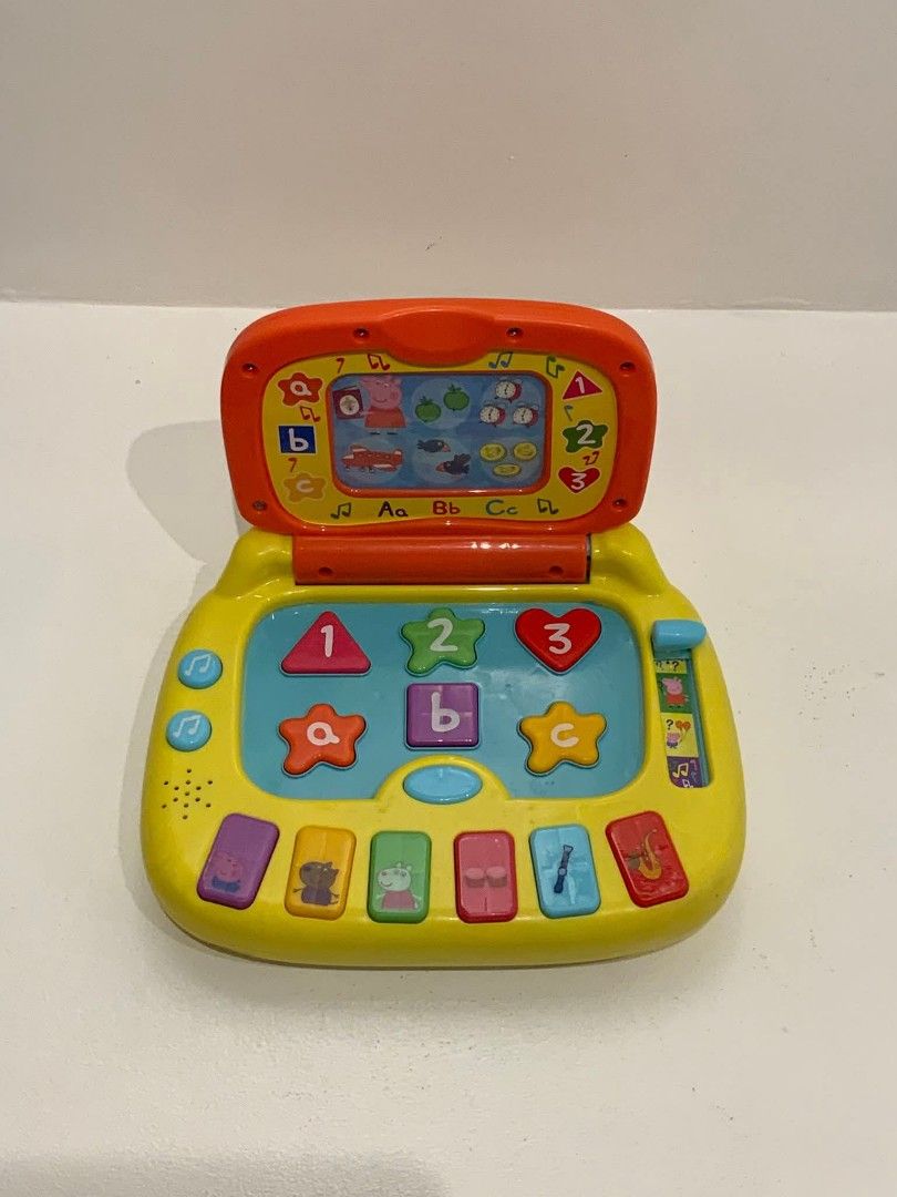 Peppa Pig Laugh and Learn Laptop Electronic Toy, Hobbies & Toys, Toys ...