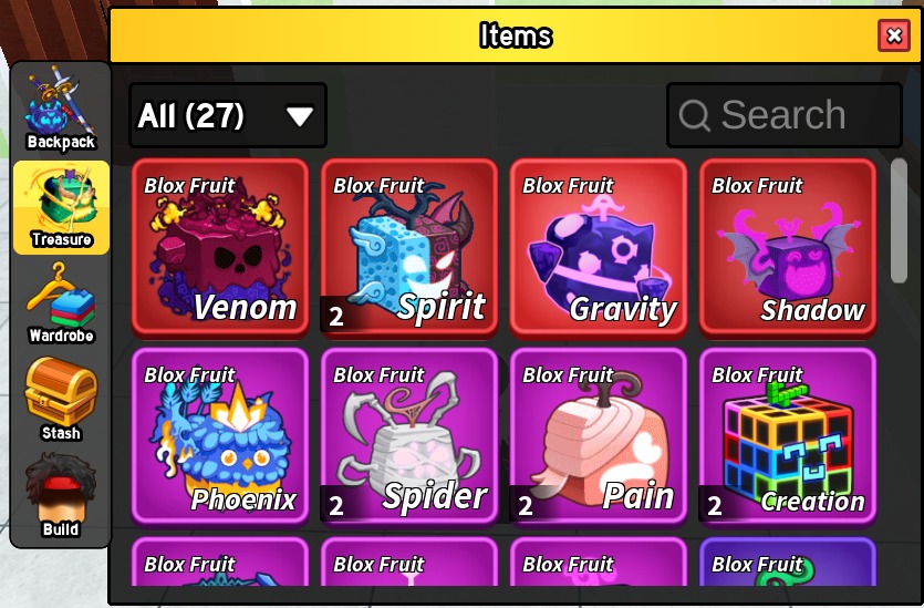 Blox Fruits for Sale - Venom, Spirit, Gravity, Shadow, Phoenix, Spider ...