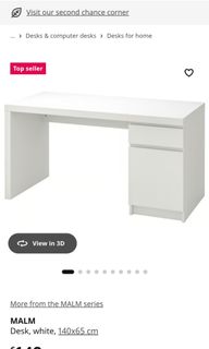 IKEA TORALD Desk & chair, Furniture & Home Living, Furniture, Tables ...