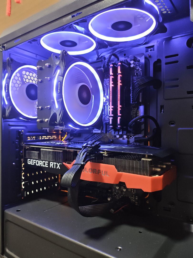 Intel i7 9700 RTX 3060 ti RGB Desktop Gaming PC v2.7 (Dota Valorant ...