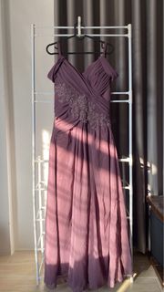 Rent: Wear Easy Gold Evening Gown | L | Prom, Ball, Graduation, Pageant ...