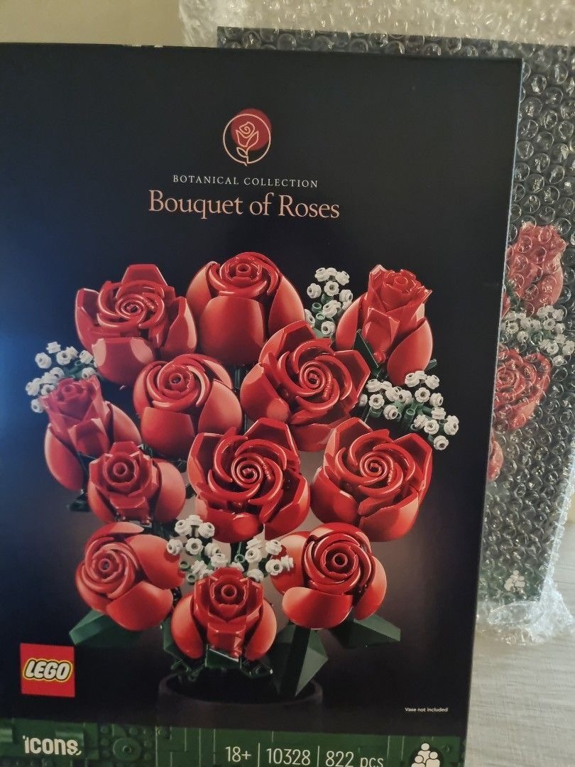 10328 LEGO Bouquet of Roses Building Set (822 Pieces), Hobbies & Toys ...