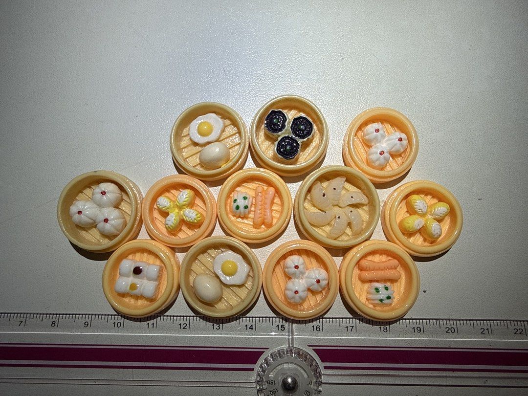 11 Pcs Miniature Food Charms for Crafts and DIY, Hobbies & Toys ...