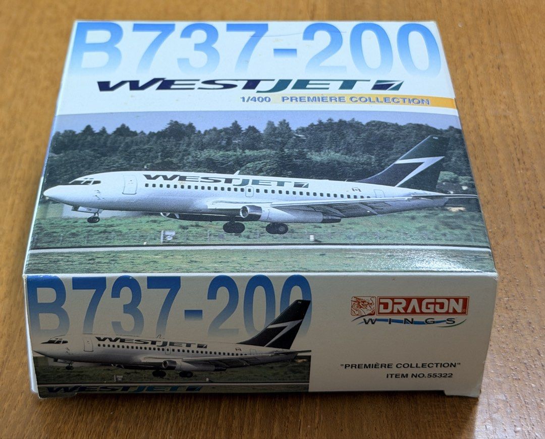 1:400 WestJet B737-200 Diecast Airplane model, Hobbies & Toys, Toys ...