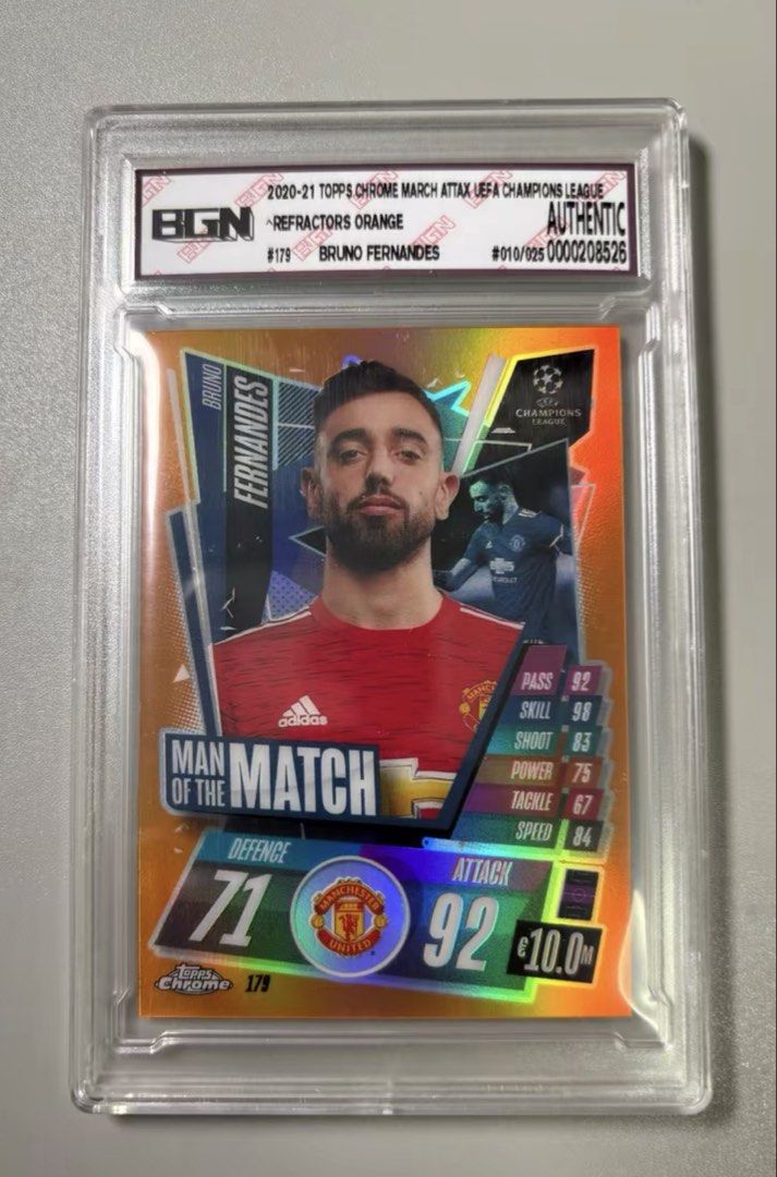 2020-21 Topps Match Attax Bruno Fernandes Card /25, Hobbies & Toys ...