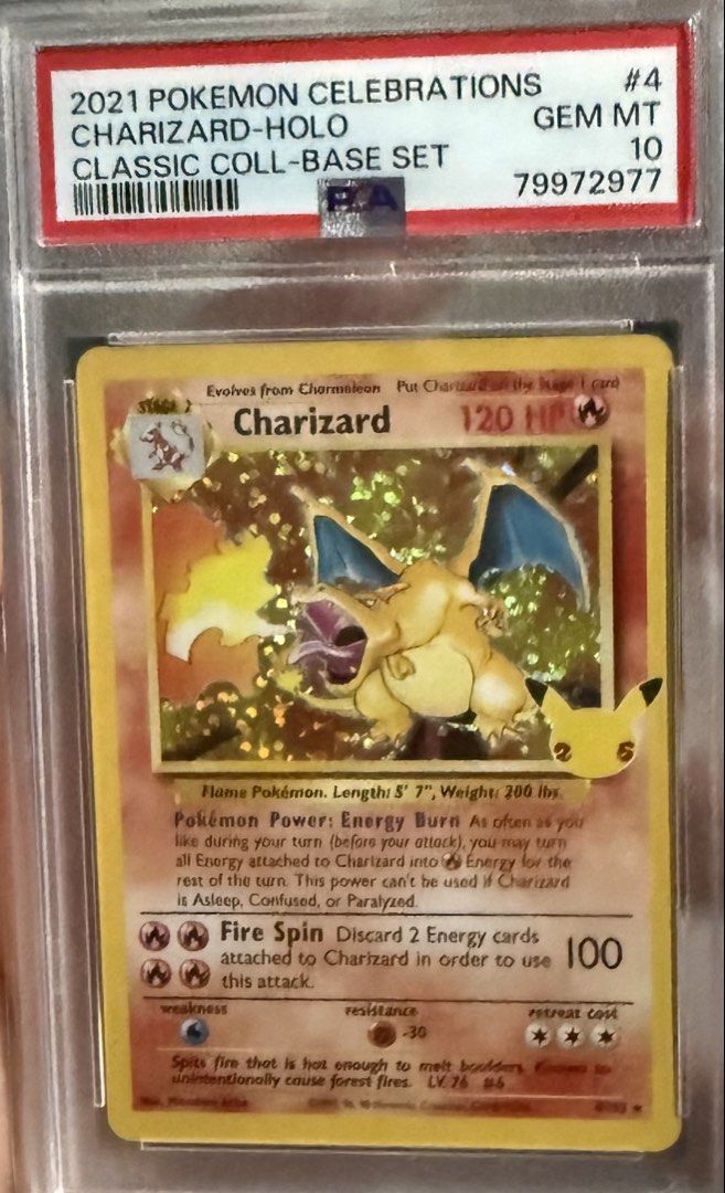 2021 Pokemon Celebrations Charizard Holo PSA 10 GEM MT, Hobbies & Toys ...