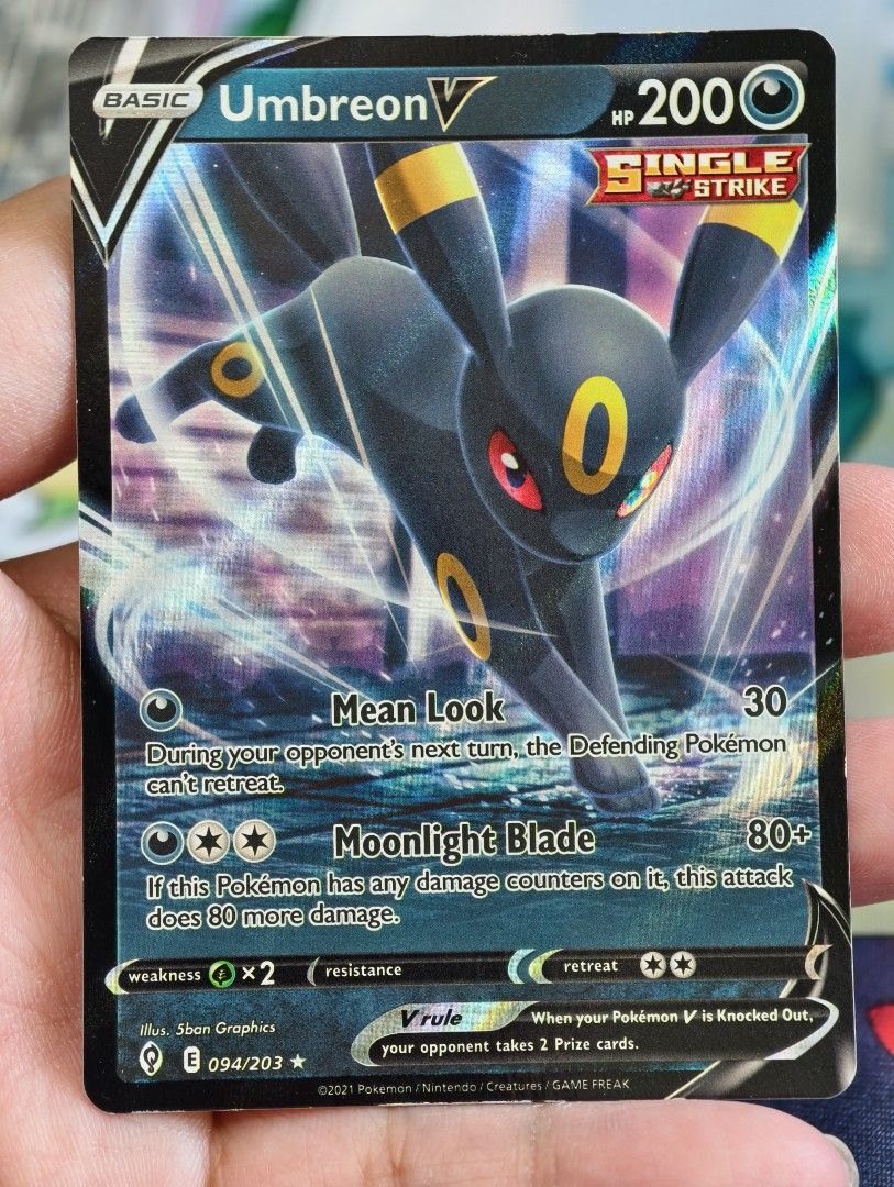 2021 POKEMON SWORD & SHIELD EVOLVING SKIES #094 UMBREON V, Hobbies ...
