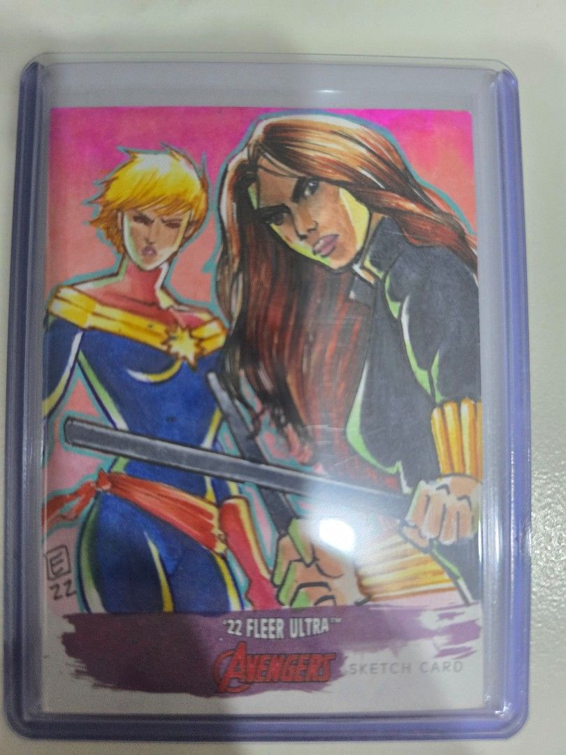 2022 Fleer Ultra Avengers Sketch Card 1 of 1, Hobbies & Toys, Toys ...