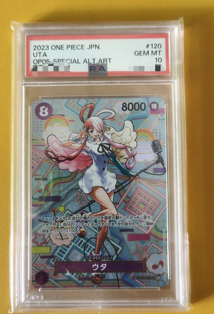 2023 One Piece JPN Uta OP05 Special Alt Art PSA 10, Hobbies & Toys ...