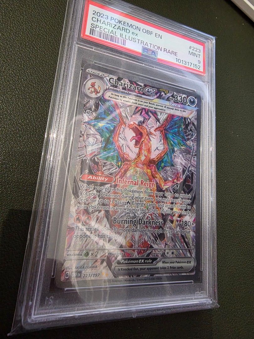2023 Pokemon OBF EN Charizard ex PSA 9 Mint SIR, Hobbies & Toys, Toys ...