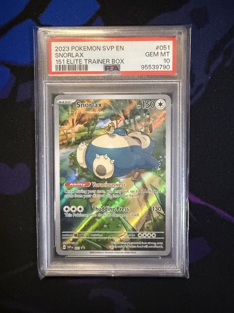 2023 Snorlax 151 PSA 10, Hobbies & Toys, Toys & Games on Carousell