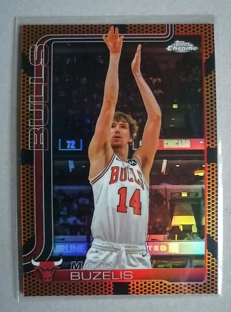 2023 Topps Chrome Variation Matas Buzelis Chicago Bulls Card, Hobbies ...