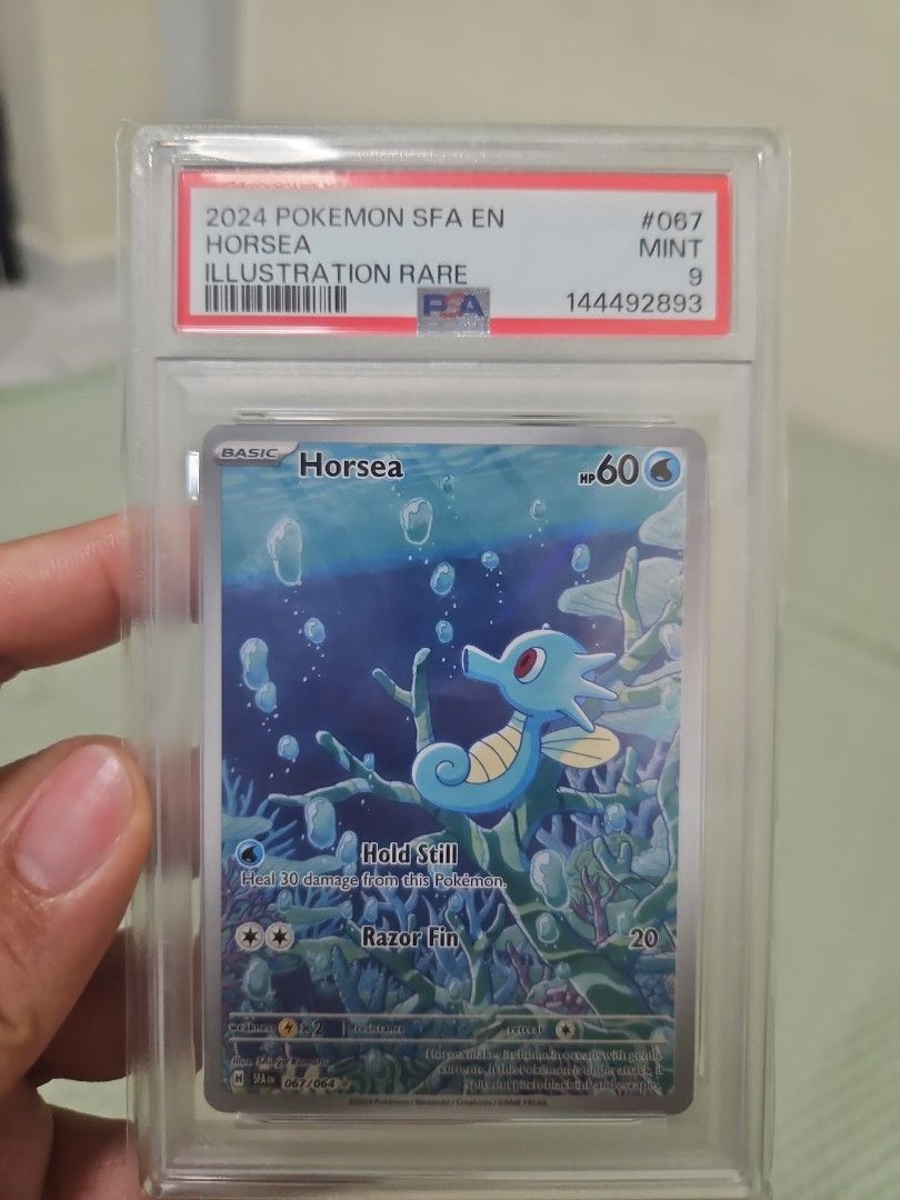 2024 Pokemon SFA EN Horsea Illustration Rare PSA 9, Hobbies & Toys ...