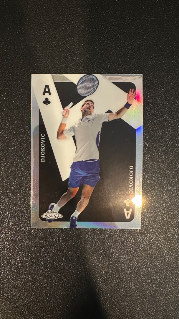 2024 Tops Chrome Tennis Novak Djokovic Aces, Hobbies & Toys, Toys ...