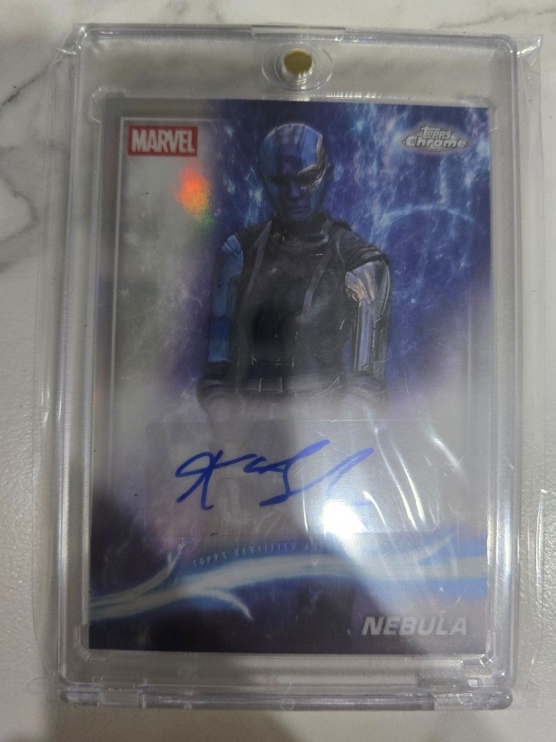 2025 Topps Marvel Studios Chrome Nebula Autograph Card Karen Gillan ...