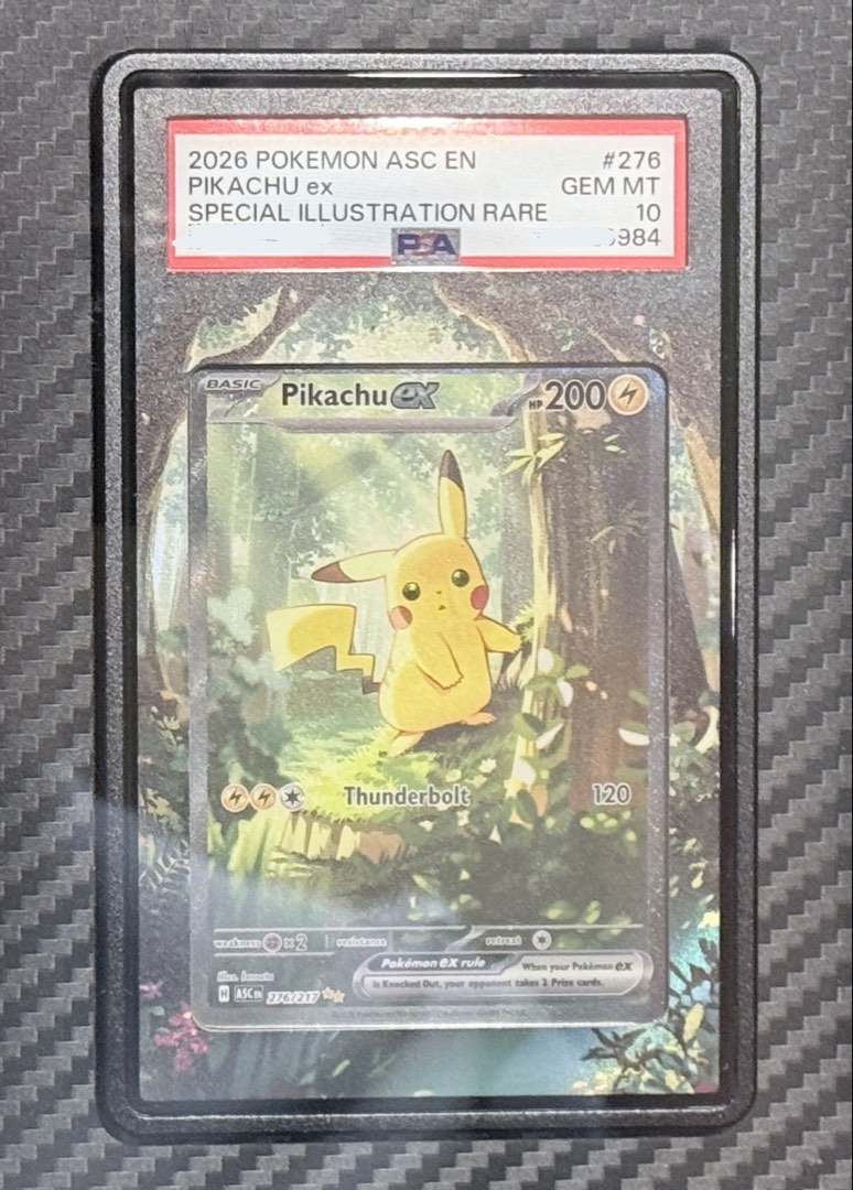 2026 Pokemon ASC EN Pikachu EX 276 SIR Special Illustration Rare PSA 10 ...