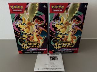 2x Pokemon Mega Evolution Ascended Heroes Booster Bundle (6 Packs Each ...
