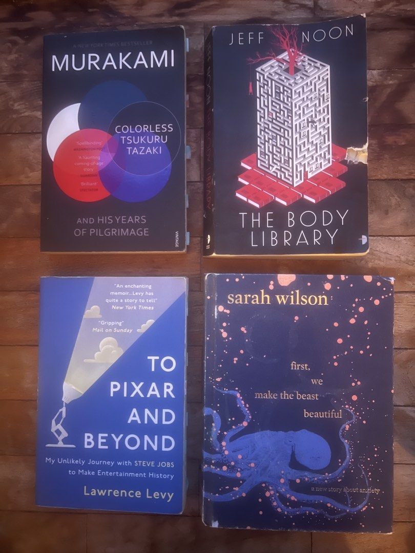 4 Books: Murakami, Noon, Levy, Wilson, Hobbies & Toys, Books ...