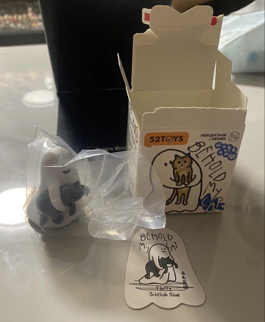 [52TOYS Behold My Cat Blind Box] Fluffy British Blue Figure, Hobbies ...