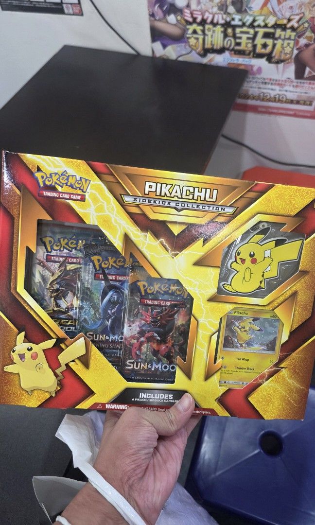 🔥 [VINTAGE SUN & MOON] Pokémon TCG: Pikachu Sidekick Collection Box ...