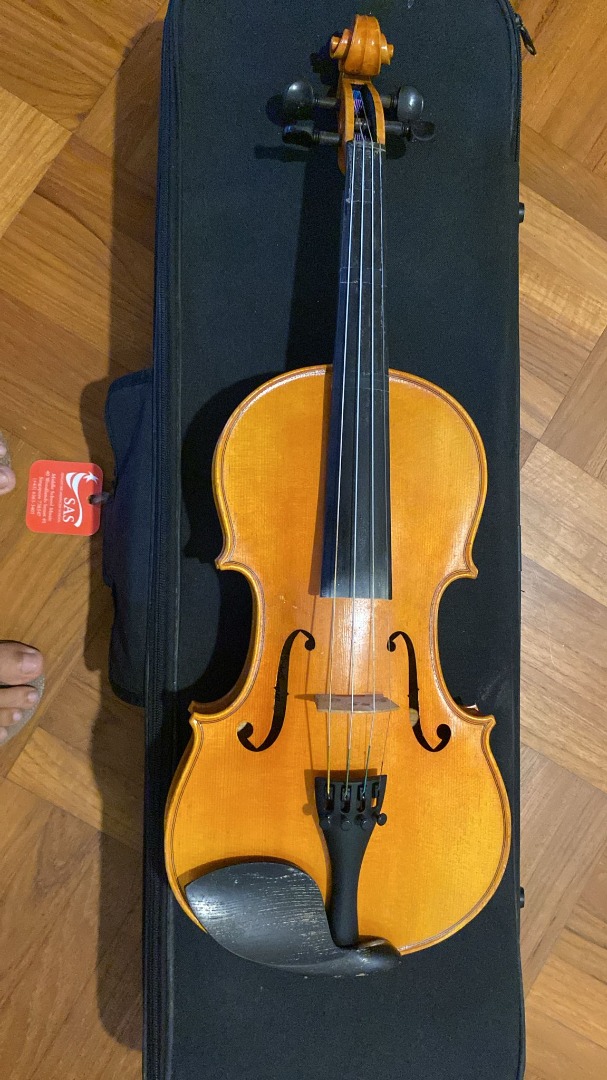 Acoustic Violin with Case, Hobbies & Toys, Musical Instruments on Carousell