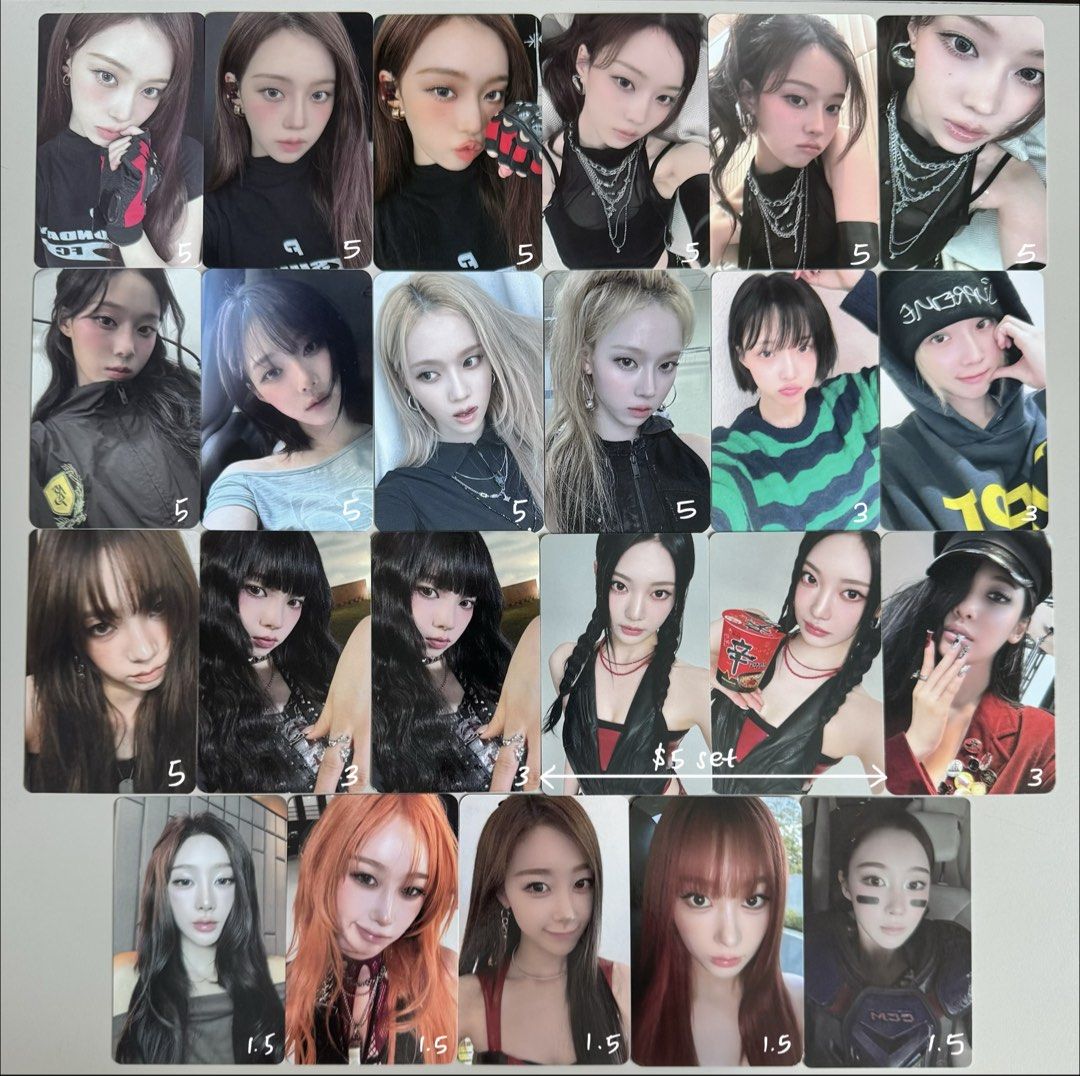 Aespa pcs (winter,Karina,giselle,Ning Ning), Hobbies & Toys ...