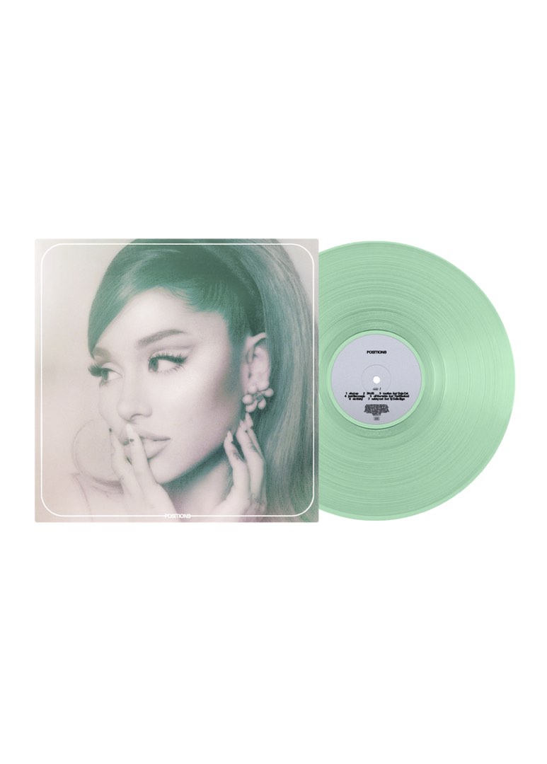 Ariana Grande Positions Vinyl Record (Green), Hobbies & Toys, Music ...