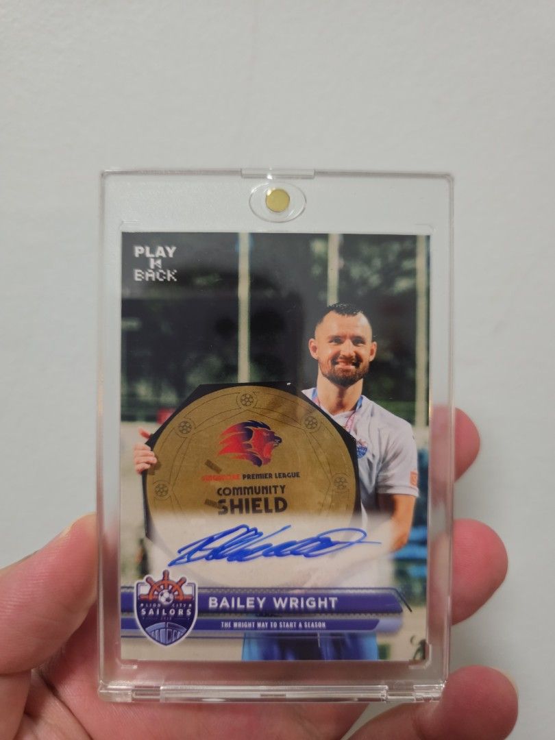 Bailey Wright Autographed Lion City Sailors Football Card, Hobbies ...