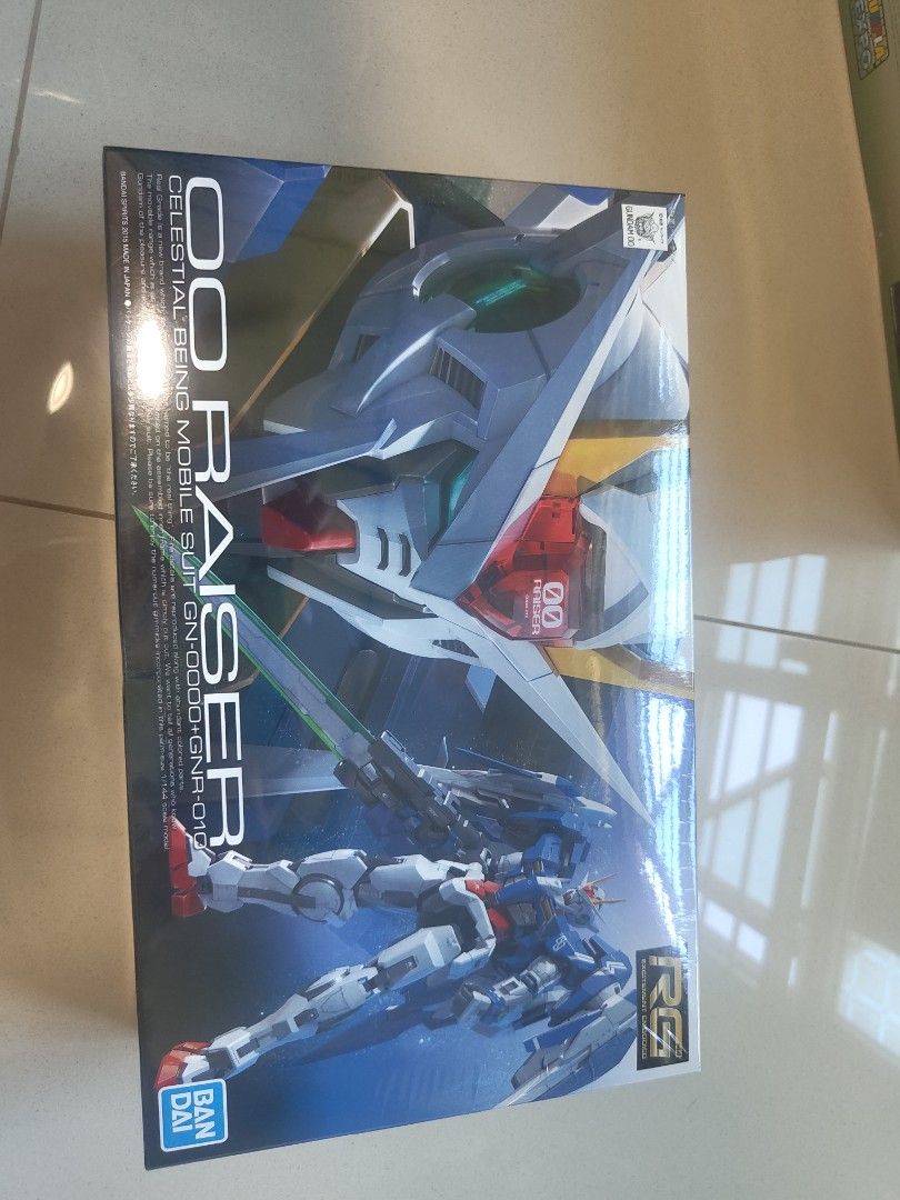 Bandai RG 1/144 Gundam 00 Raiser Celestial Being Mobile Suit GN-000+GNR ...