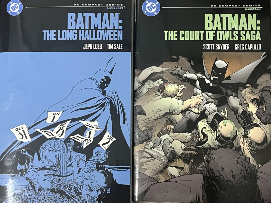 Batman: The Long Halloween & Court of Owls Saga Graphic Novels, Hobbies ...
