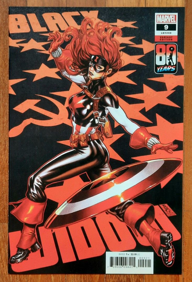 Black Widow Vol 8 #9 (2021 Captain America 80th variant cover by Mark ...